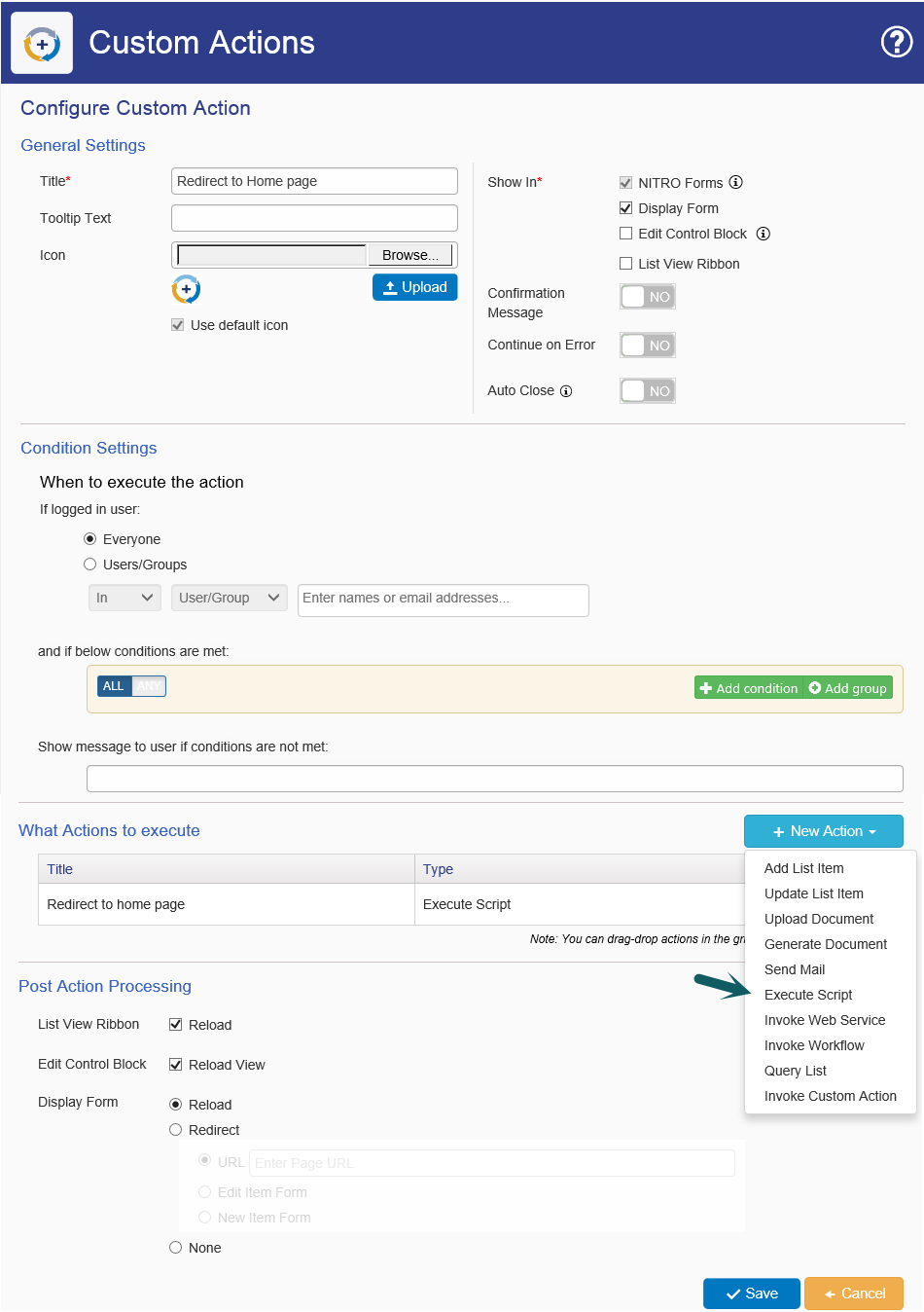 How to modify the default “Save” and “Cancel” buttons in Nitro forms and Portal? – Crow Canyon Help