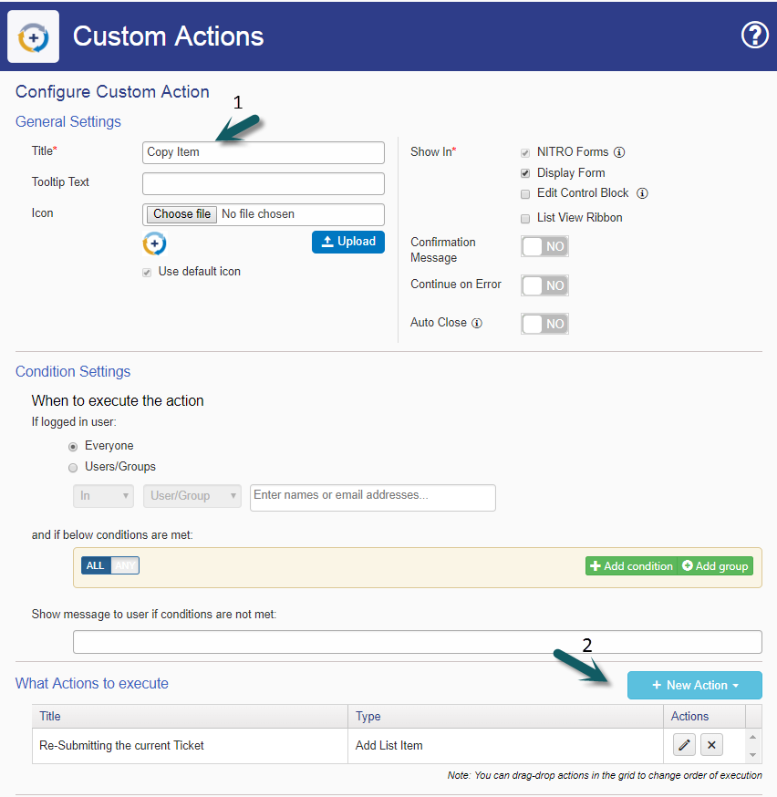 How to create new item from an existing item in Portal? - Crow Canyon Software Support