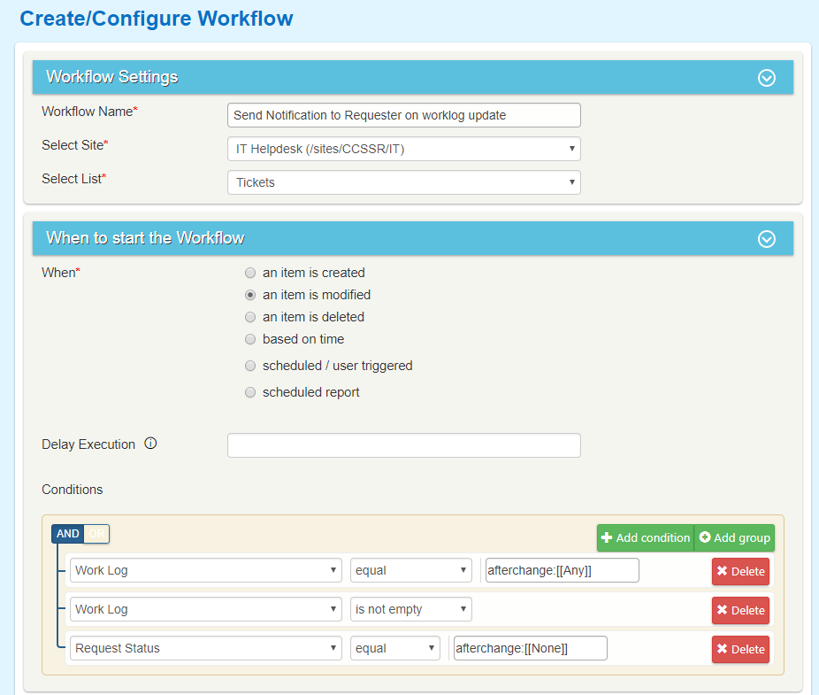 Notify Requester/Staff whenever there is an update to the ticket Work Log – Crow Canyon Help