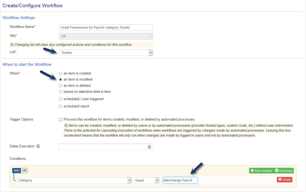 Control access to Tickets in Crow Canyon applications (IT, Facilities ...