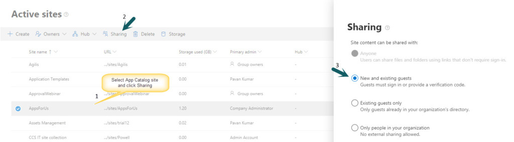 Permissions required for external users to use Modern UI (SPFx ...