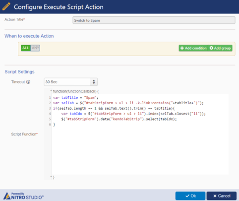 Custom Script examples in NITRO Forms - Crow Canyon Software Support