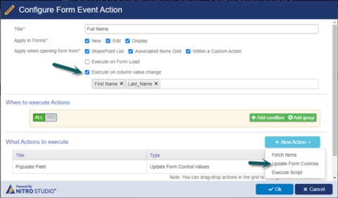 Use ‘Form Event Actions’ feature of NITRO Forms to add custom functionality - Crow Canyon ...