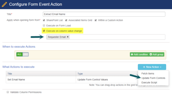Use ‘Form Event Actions’ feature of NITRO Forms to add custom functionality - Crow Canyon ...