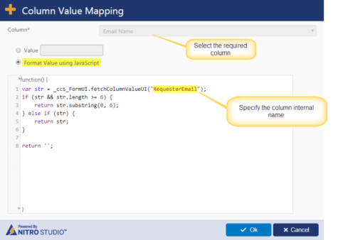 Use ‘Form Event Actions’ feature of NITRO Forms to add custom functionality - Crow Canyon ...