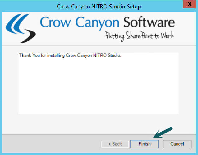Install Crow Canyon NITRO Secure for SharePoint On-Premises – Crow Canyon Software Support