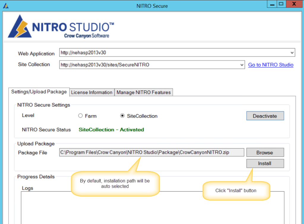 Install Crow Canyon NITRO Secure for SharePoint On-Premises – Crow ...