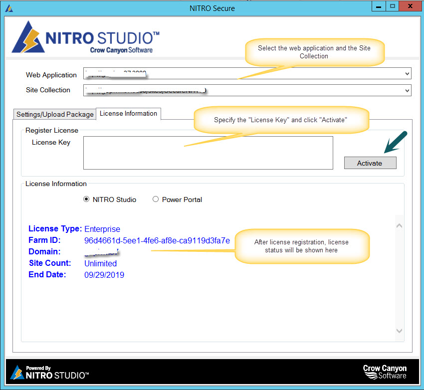 Install Crow Canyon NITRO Secure for SharePoint On-Premises – Crow Canyon Software Support