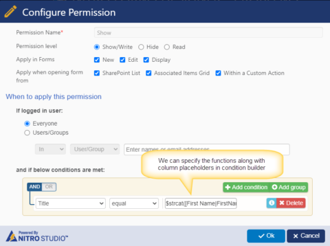 Syntax for expressions in NITRO Forms - Crow Canyon Software Support