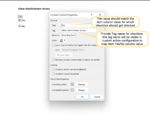 Support for checkboxes in Word documents for Generate Document Action ...