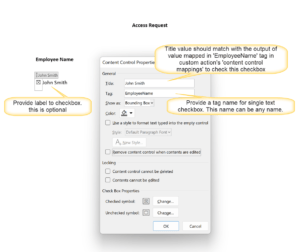Support for checkboxes in Word documents for Generate Document Action ...