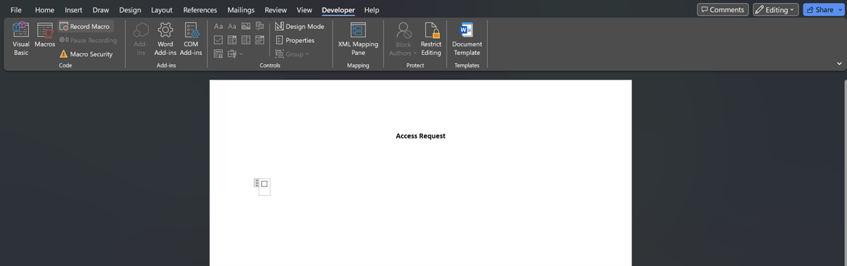 Support for checkboxes in Word documents for Generate Document Action ...