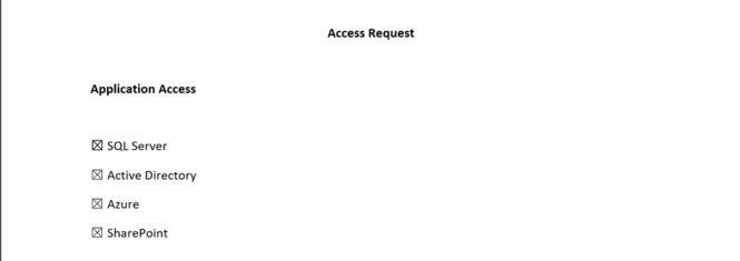 Support for checkboxes in Word documents for Generate Document Action ...