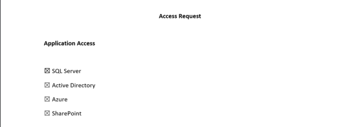 Support for checkboxes in Word documents for Generate Document Action ...