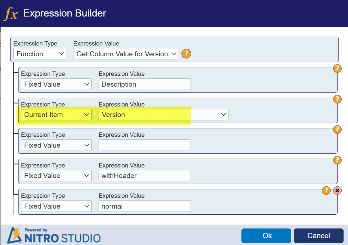 Function: Get Column Value for Version - Crow Canyon Software Support