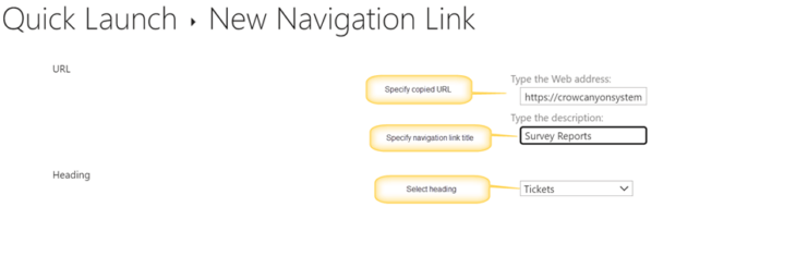 Manage quick launch links in SharePoint sites - Crow Canyon Software ...