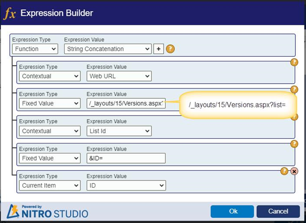 Get URL to View Version History of an Item - Crow Canyon Software Support