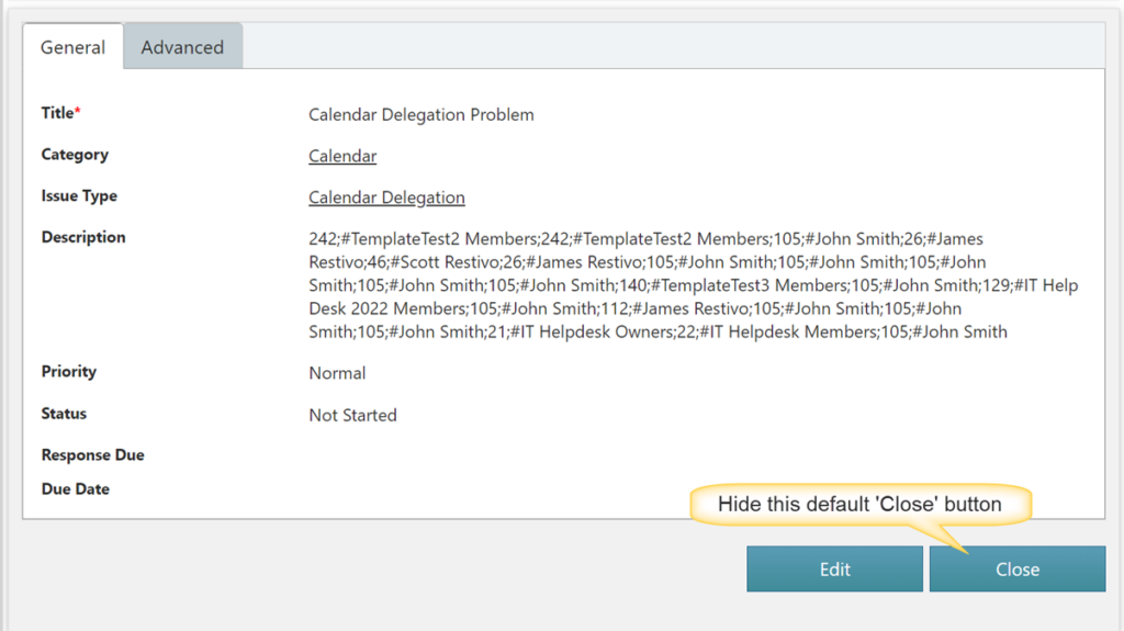 Hide default ‘Close’ button and configure a close button for redirecting to custom URL - Crow ...