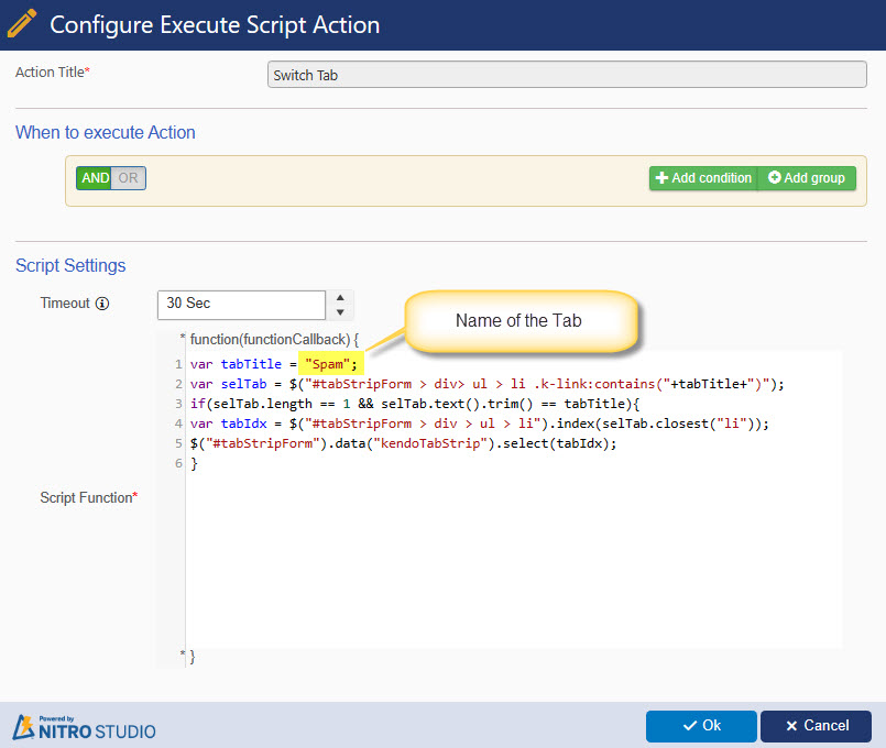 Custom Script examples in NITRO Forms - Crow Canyon Software Support