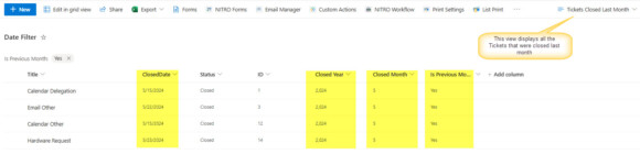 Steps To Filter The List Items Using SharePoint Views and Calculated ...