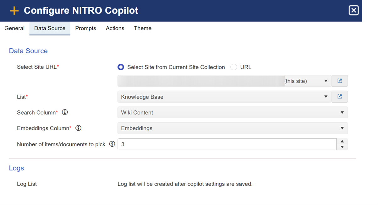 Knowledge Base Copilot Configuration in NITRO Studio - Crow Canyon Software Support