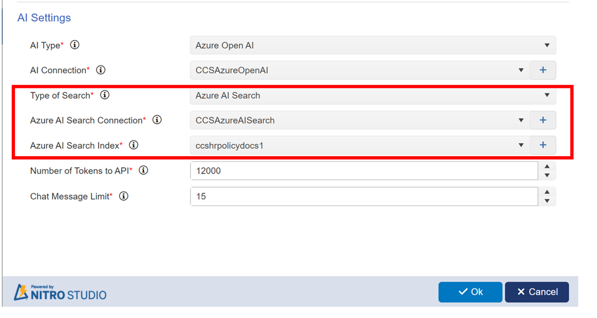 Knowledge Base Copilot Configuration in NITRO Studio - Crow Canyon Software Support