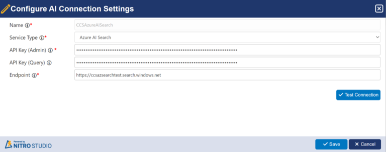 Knowledge Base Copilot Configuration in NITRO Studio - Crow Canyon ...