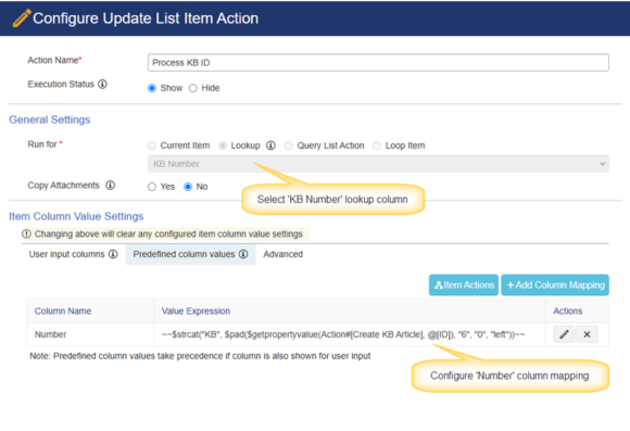 Reconfigure NITRO ID column settings using Custom Actions/NITRO Workflows - Crow Canyon Software ...