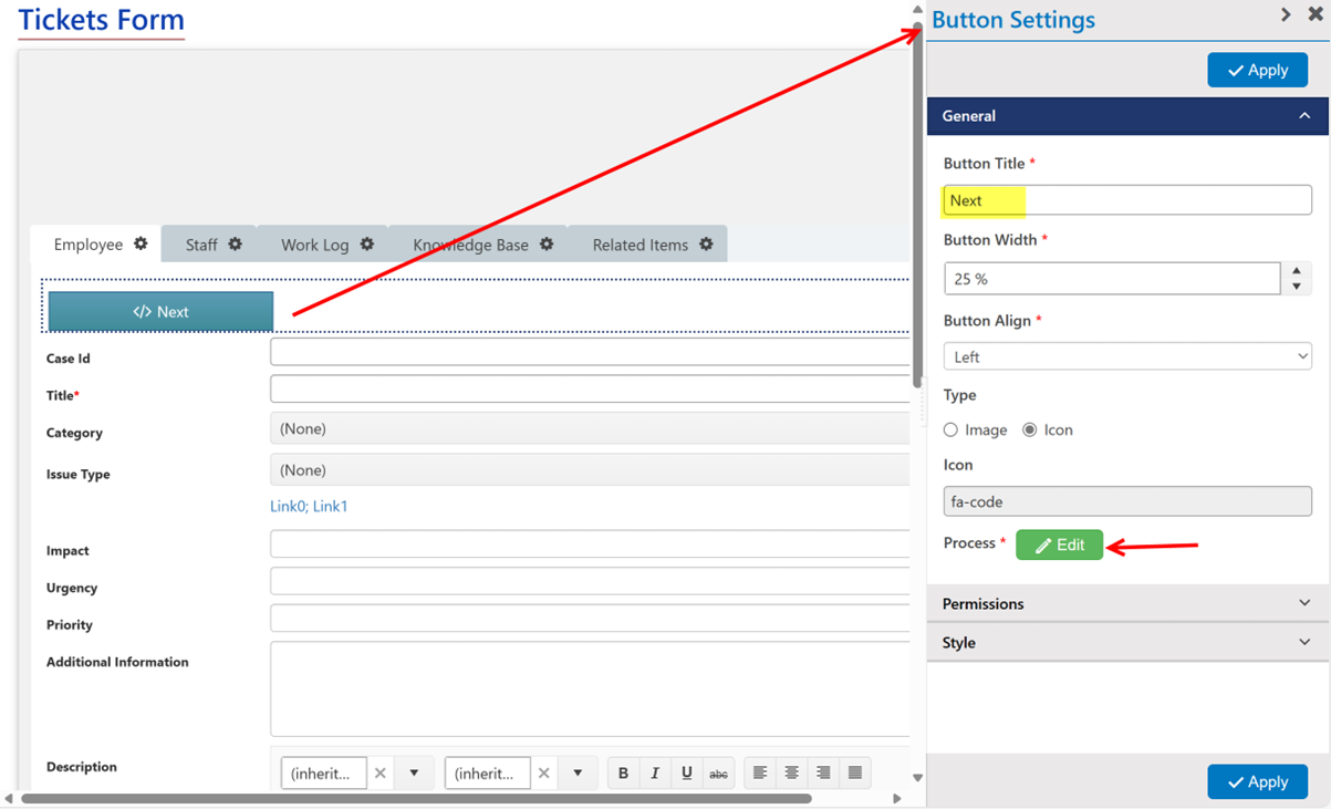Switch Between the Tabs Using Custom Buttons in NITRO Forms - Crow Canyon Software Support